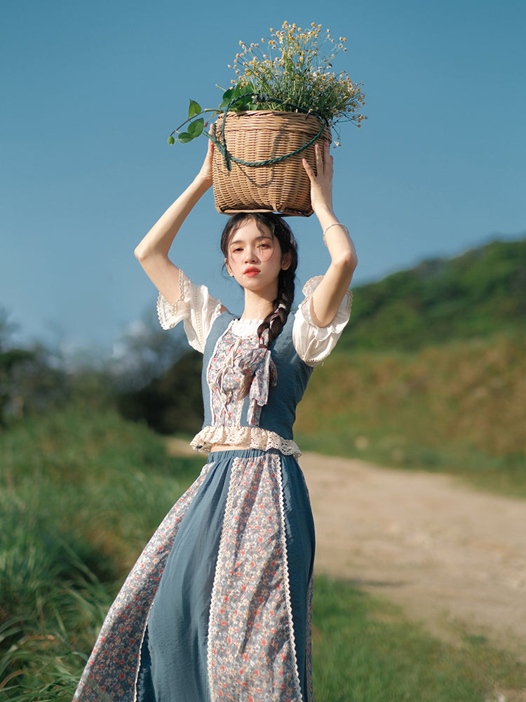 Countrycore Vintage Lace Floral 2Pcs Set– The Cottagecore