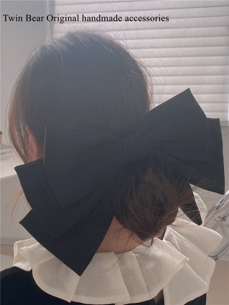 Triple-Layered Elegant Hair Bow– The Cottagecore