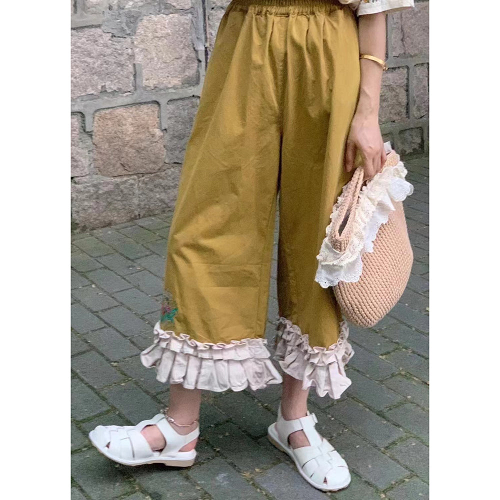 Wide Leg Cropped Pants– The Cottagecore