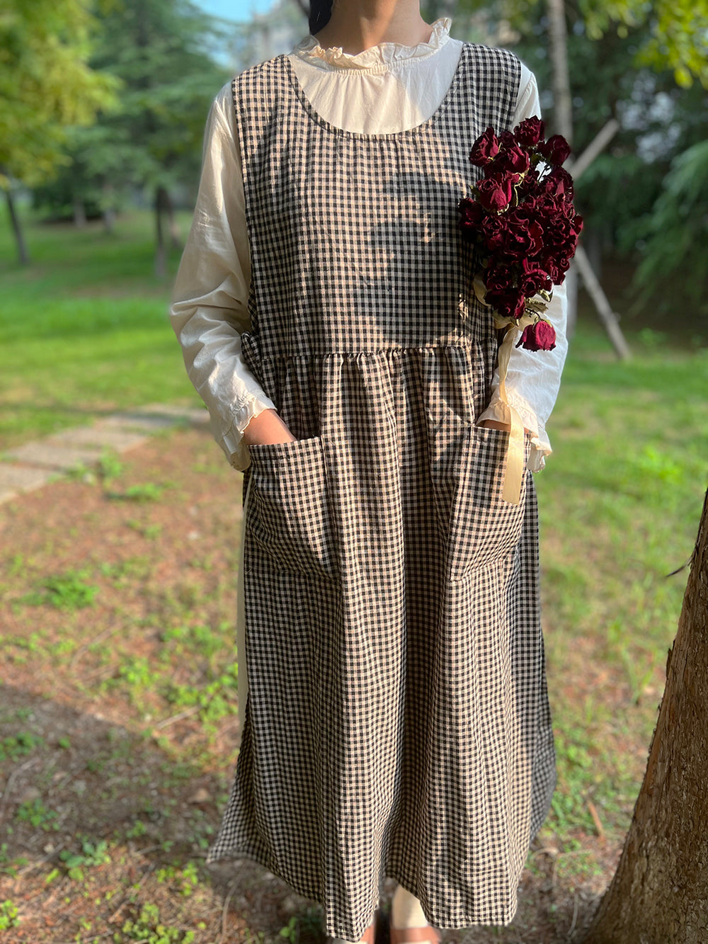 Plaid Apron Dress– The Cottagecore
