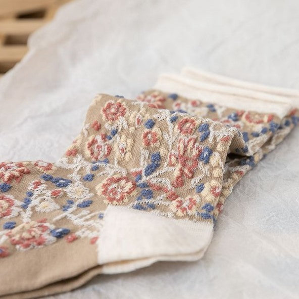 Floral Vintage Socks– The Cottagecore