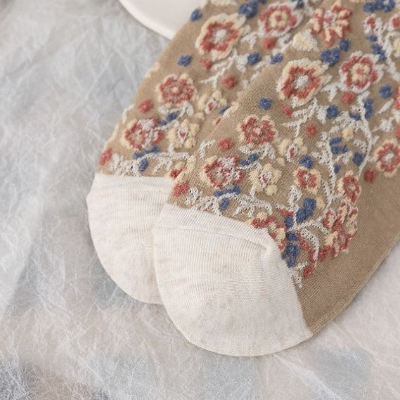Floral Vintage Socks– The Cottagecore