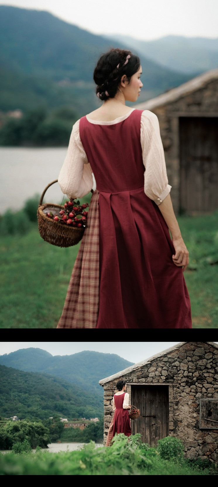 Cottagecore Embroidered Overall Dress– The Cottagecore