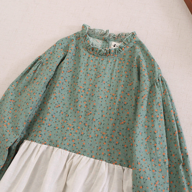 Lace Patchwork Floral Dress– The Cottagecore