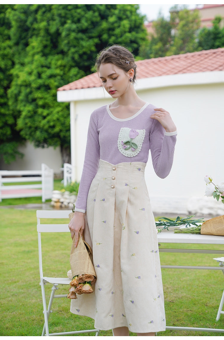 Cottagecore Hand Crocheted Tulip Shirt– The Cottagecore