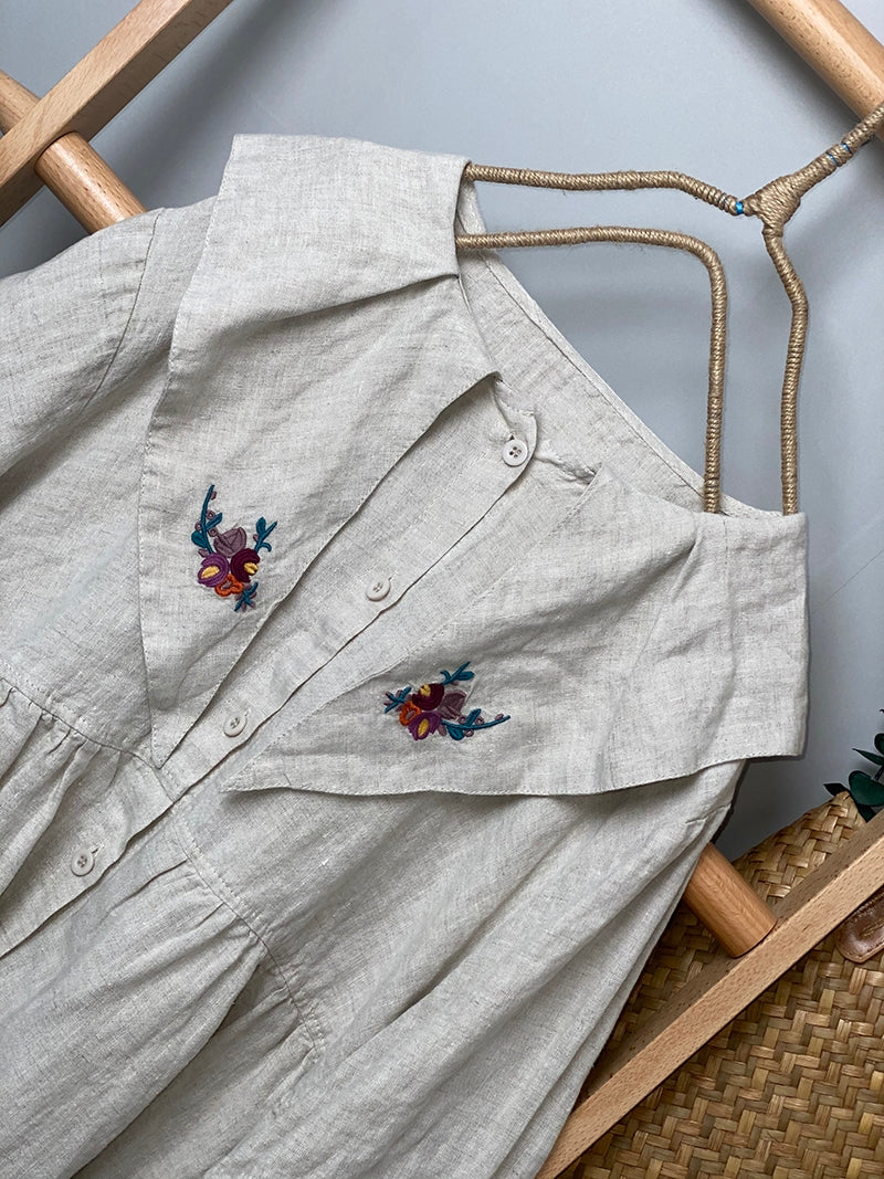 Linen Flared Top– The Cottagecore