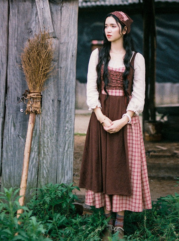 Countrycore Cinderella Patchwork Dress + Babushka– The Cottagecore