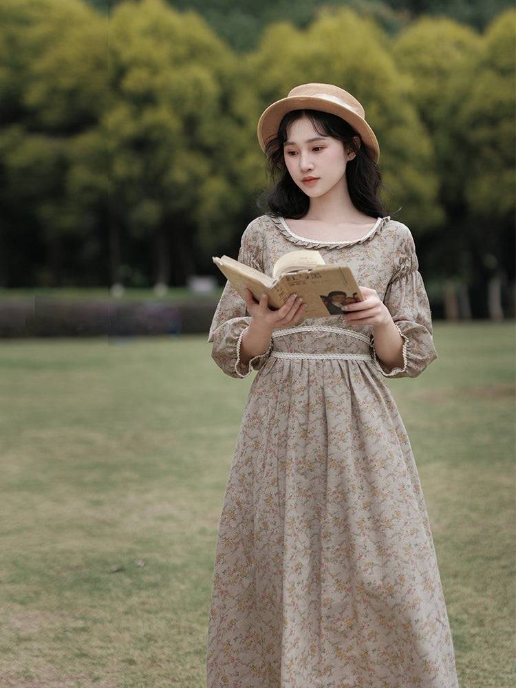 Anne Vintage Floral Dress– The Cottagecore