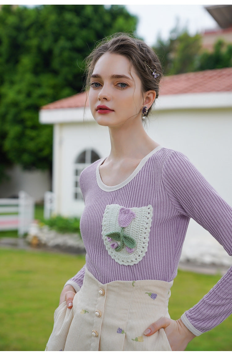 Cottagecore Hand Crocheted Tulip Shirt– The Cottagecore