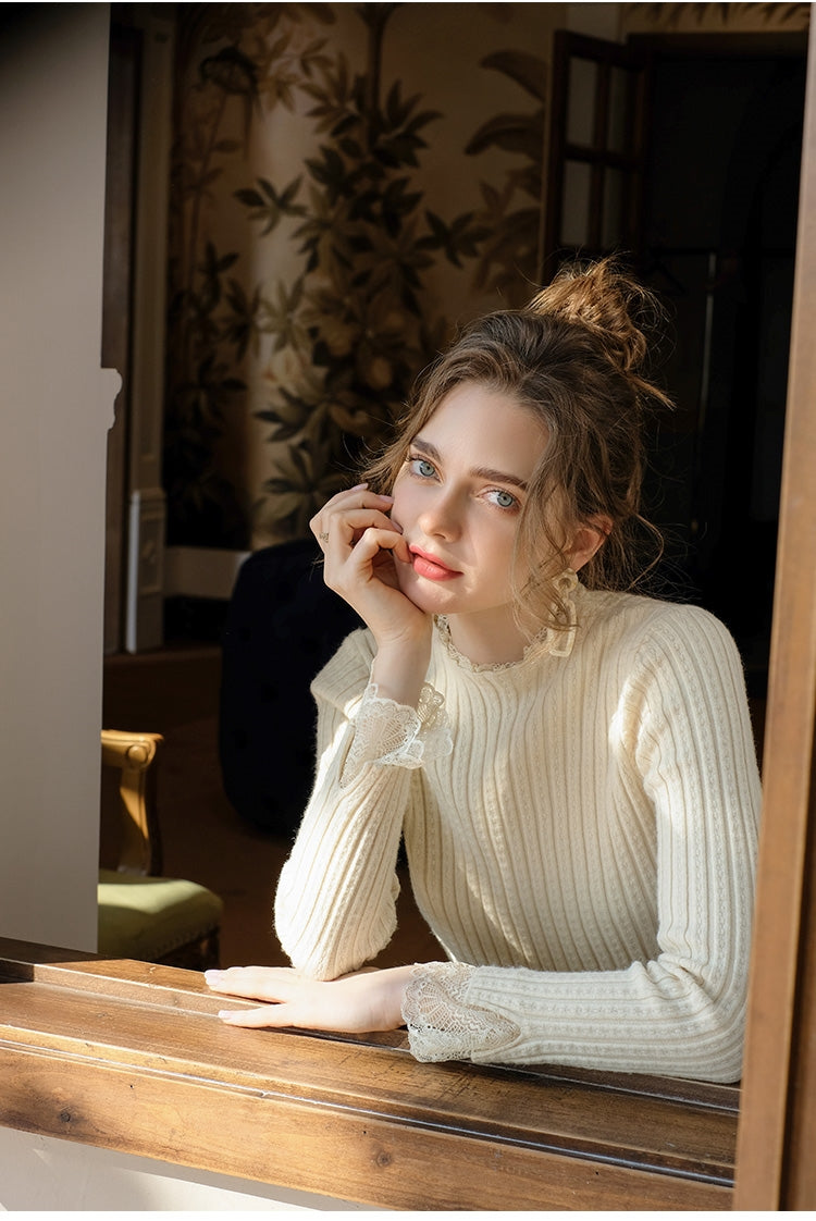 Fairycore Lace Knitted Shirt– The Cottagecore