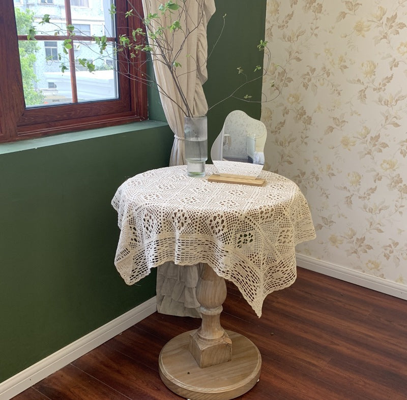 Lace Embroidered Simple Tablecloth– The Cottagecore