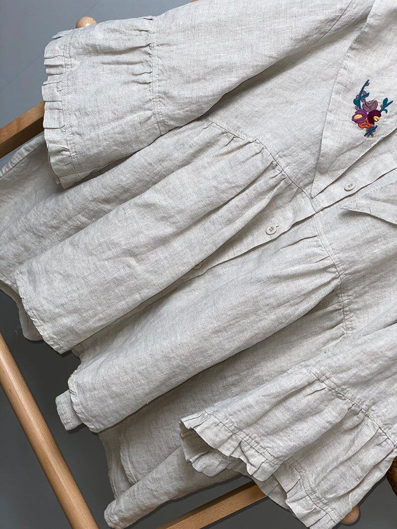 Linen Flared Top– The Cottagecore