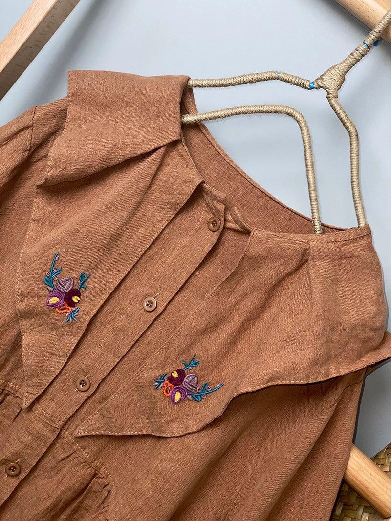 Linen Flared Top– The Cottagecore