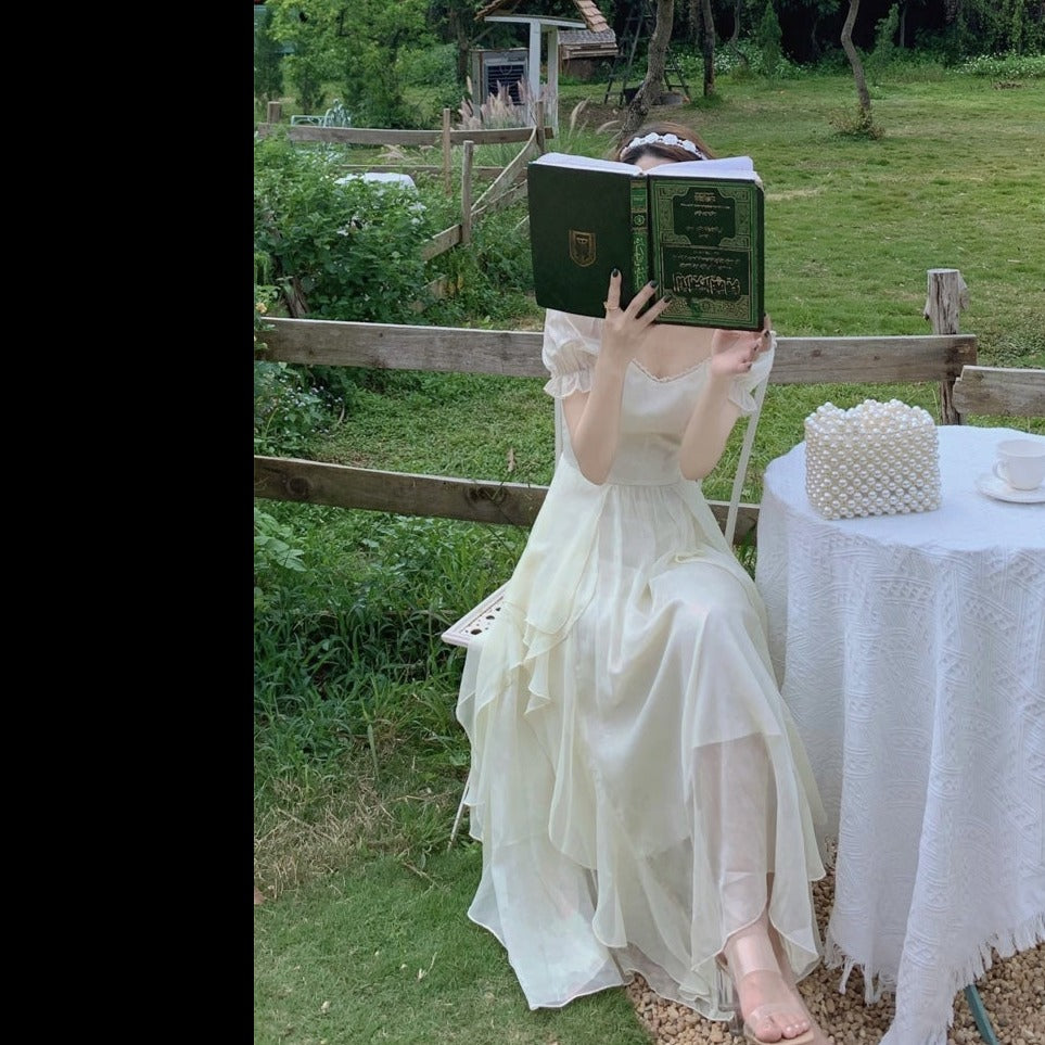 Layered Chiffon Fairycore Dress– The Cottagecore