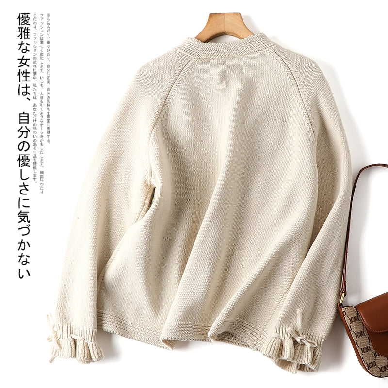 Cute 3D Floral Embroidered Cardigan– The Cottagecore