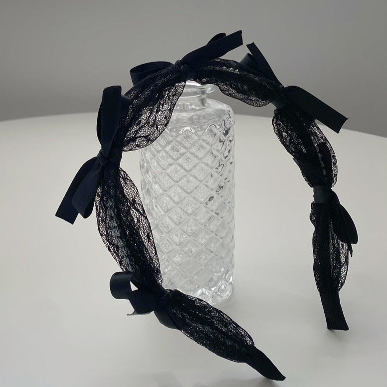 Sweet Black Lace Hair Band– The Cottagecore