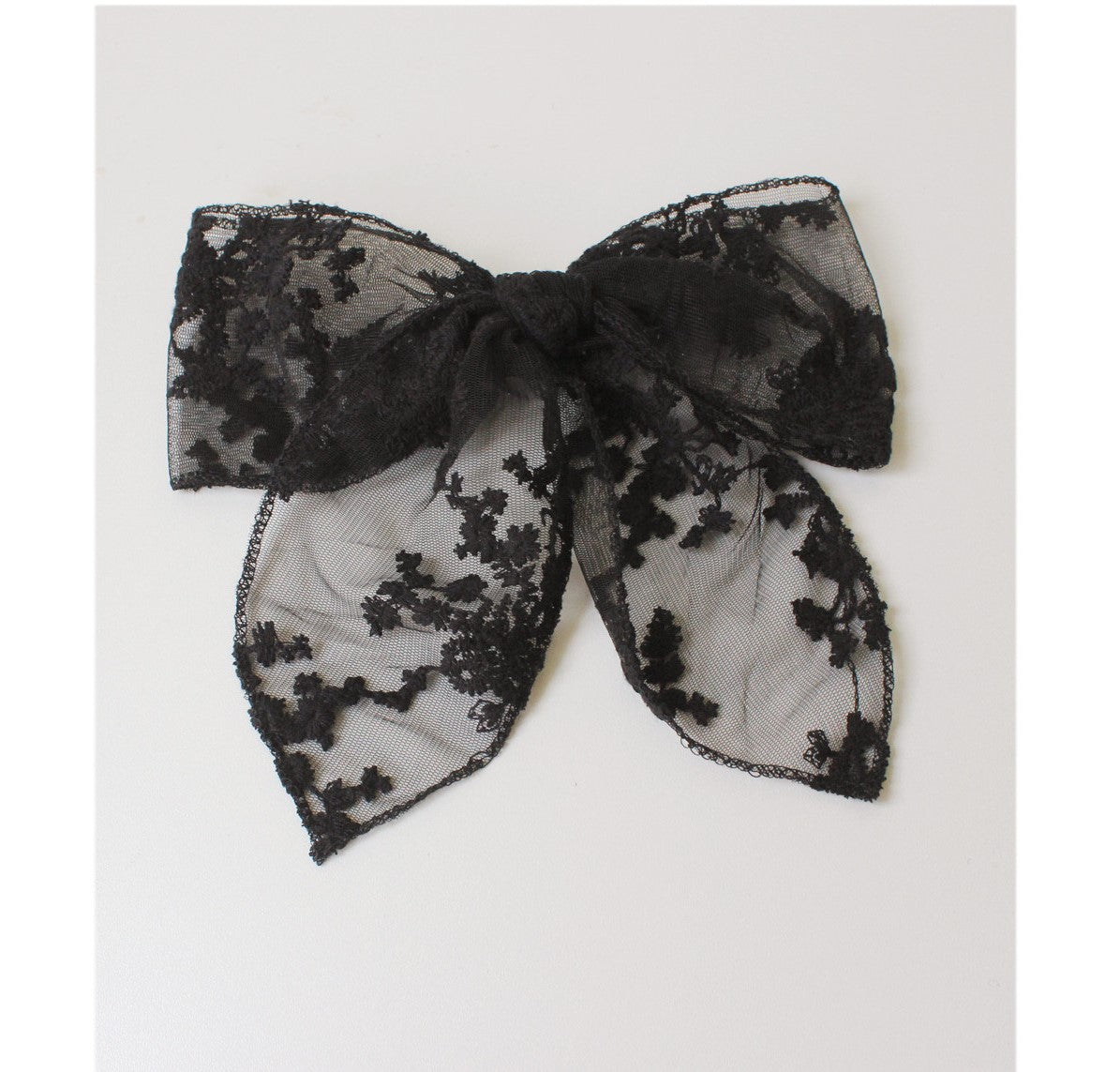 Lace Hair Bow Barrette– The Cottagecore