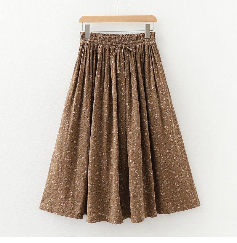 Cotton Farmcore Floral Print Skirt– The Cottagecore