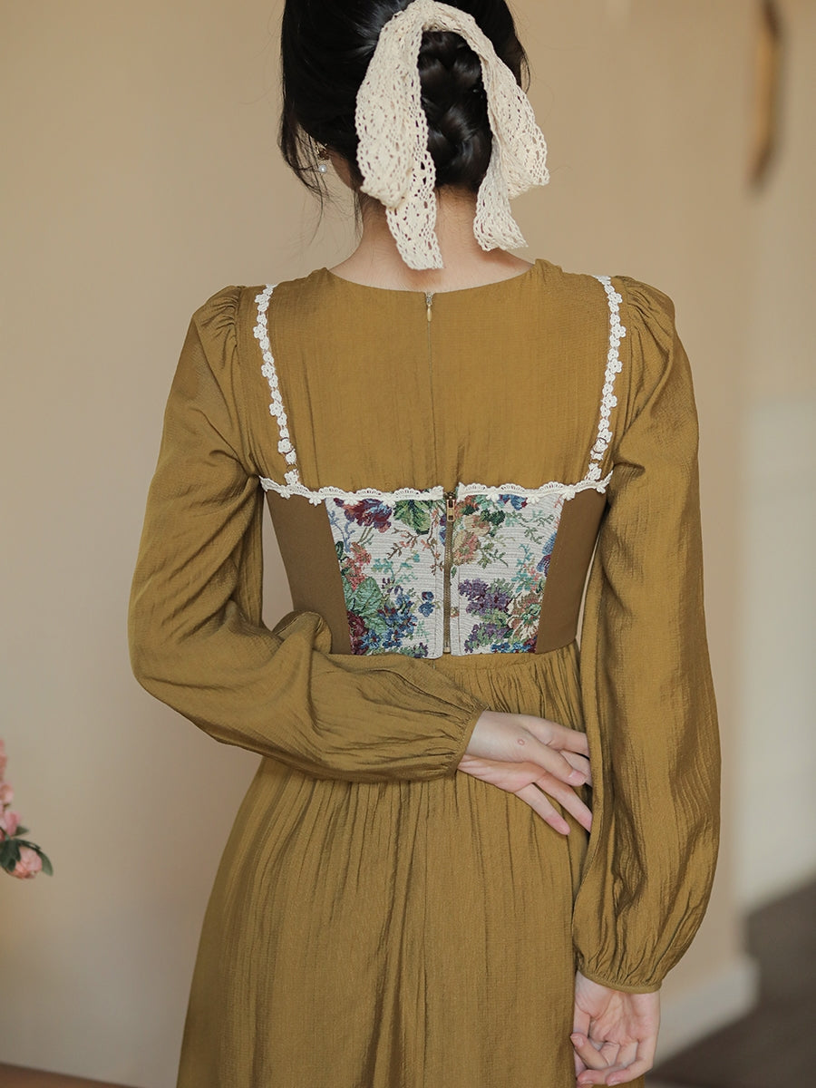 Vintage Victorian Painting Lace Up Vest– The Cottagecore