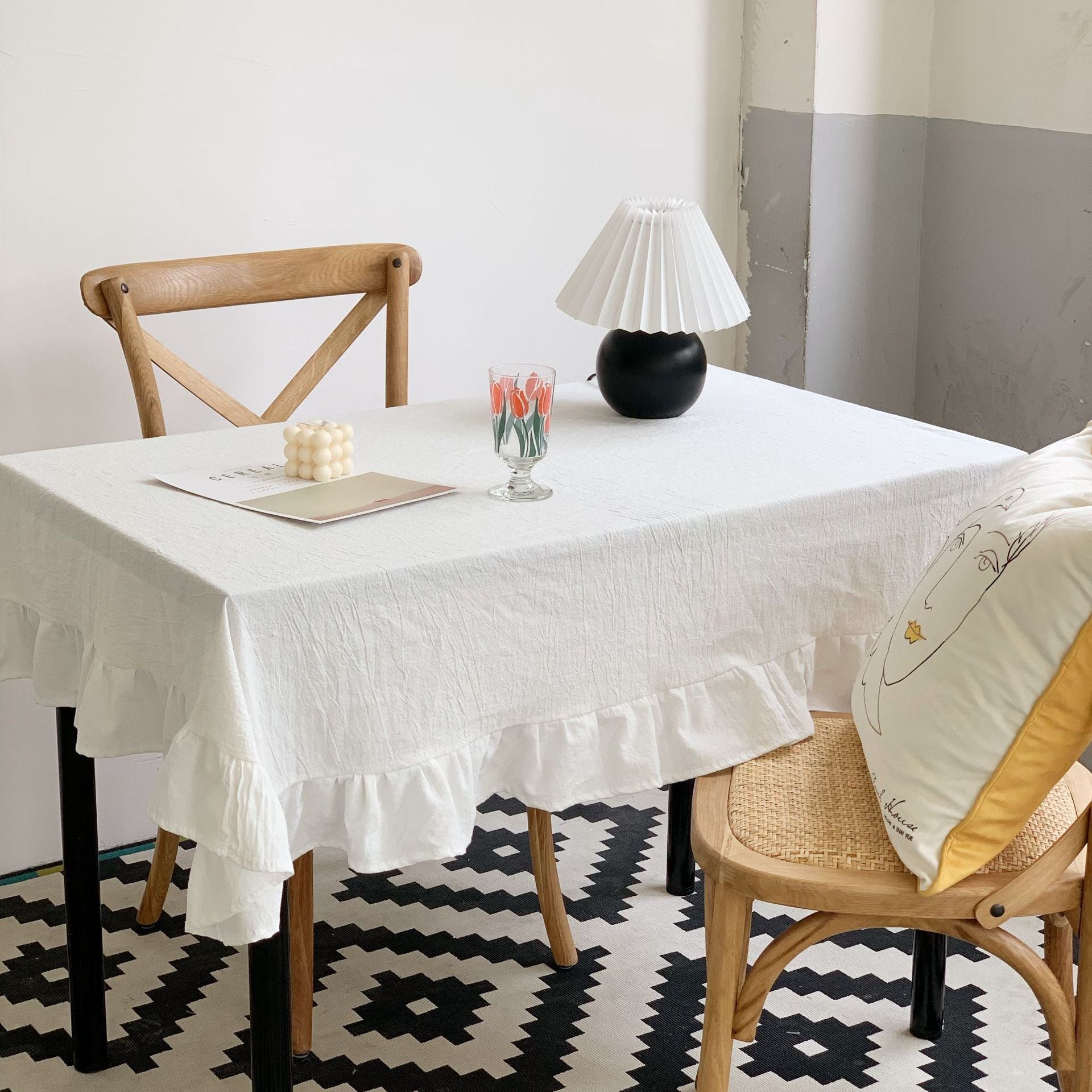 Ruffled Cotton Tablecloth– The Cottagecore