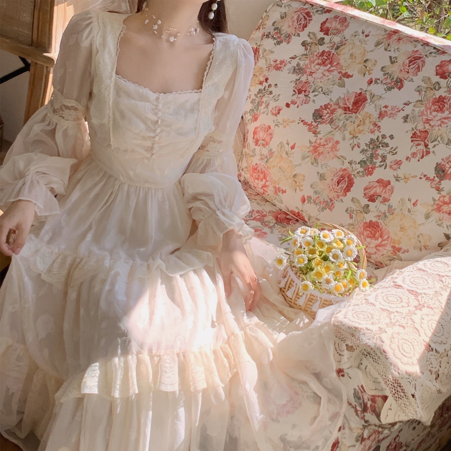 Royalcore Lace Dress– The Cottagecore