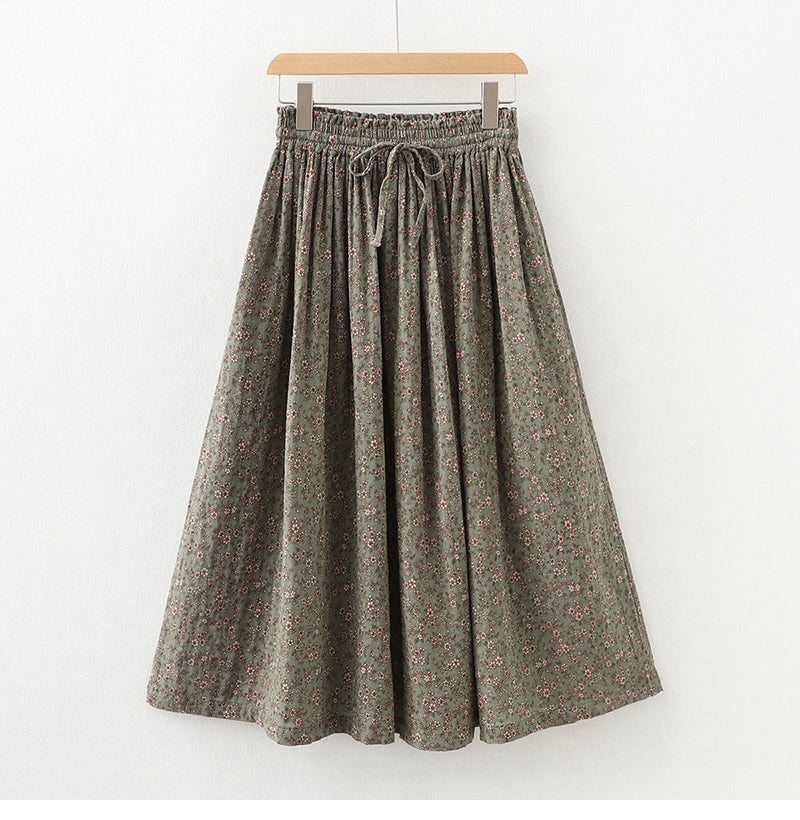 Cotton Farmcore Floral Print Skirt– The Cottagecore