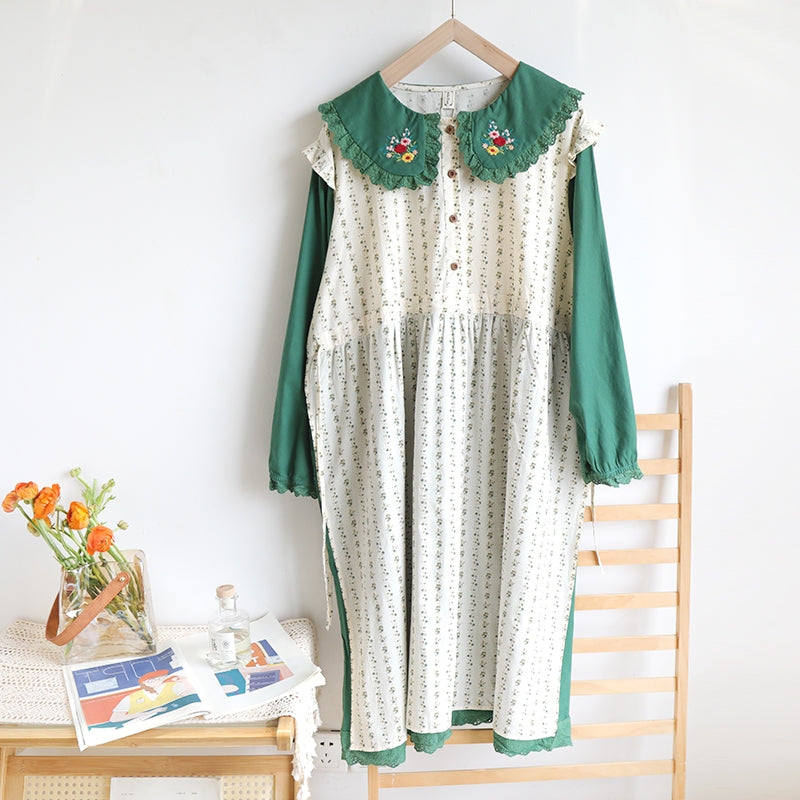 Fake 2pcs Farmcore Dress– The Cottagecore