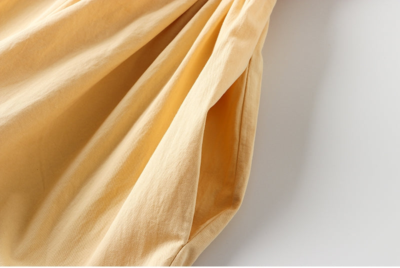 Cotton Lace Trim Drawstring Dress With Brooch– The Cottagecore