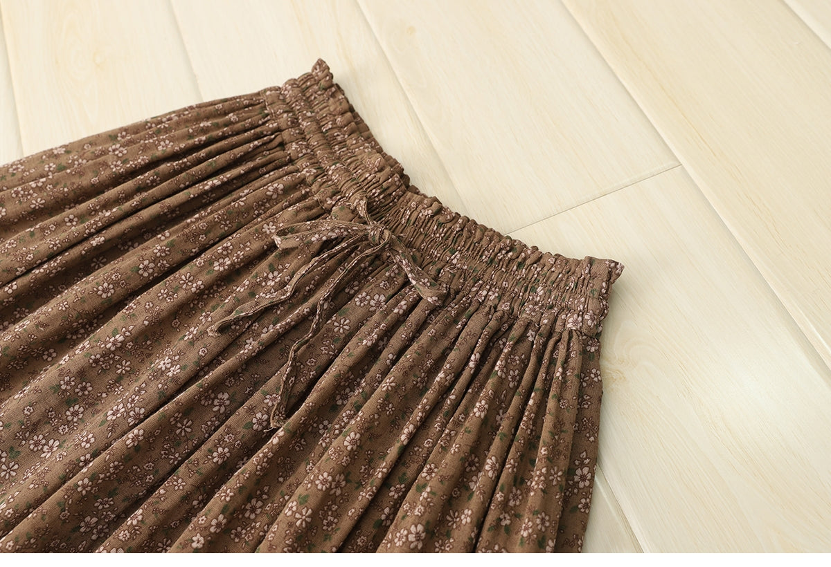 Cotton Farmcore Floral Print Skirt– The Cottagecore