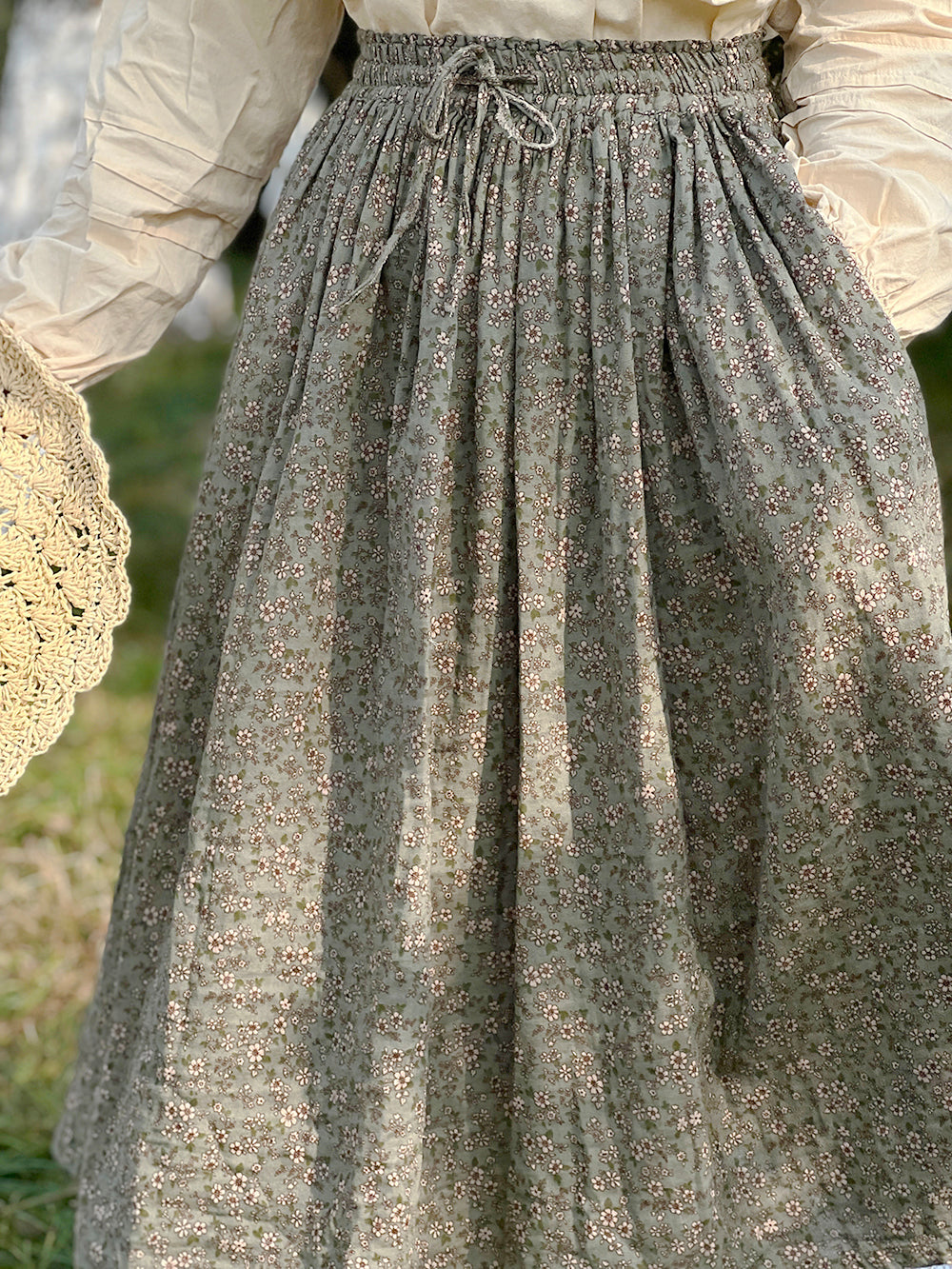 Cotton Farmcore Floral Print Skirt– The Cottagecore