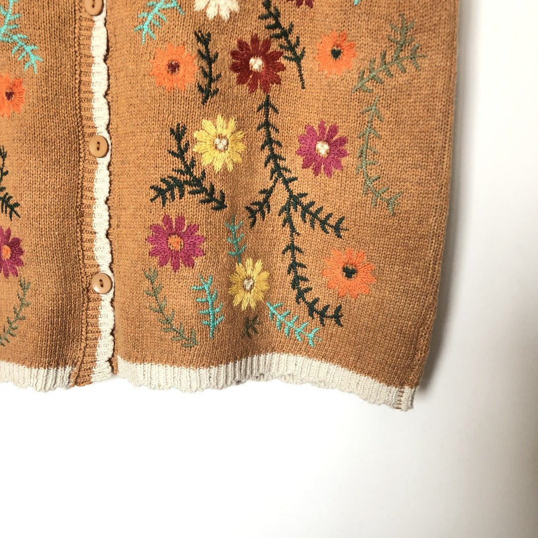 Forestcore Embroidered Knitted Vest– The Cottagecore