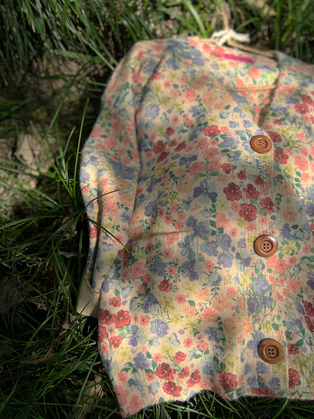 Colorful Floral Print Fluffy Cardigan– The Cottagecore