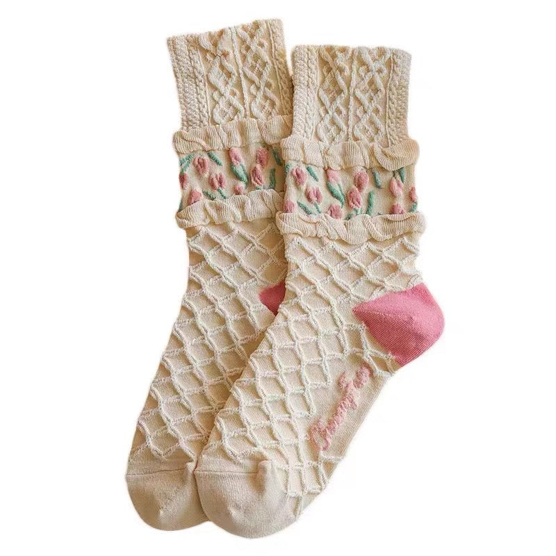 Cottagecore Fairy Floral Socks– The Cottagecore