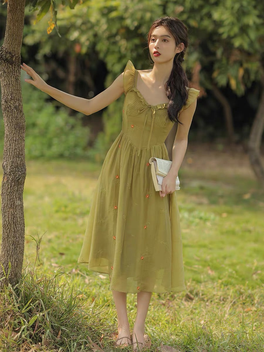 Cottagecore 2 Way Off Shoulder Dress– The Cottagecore