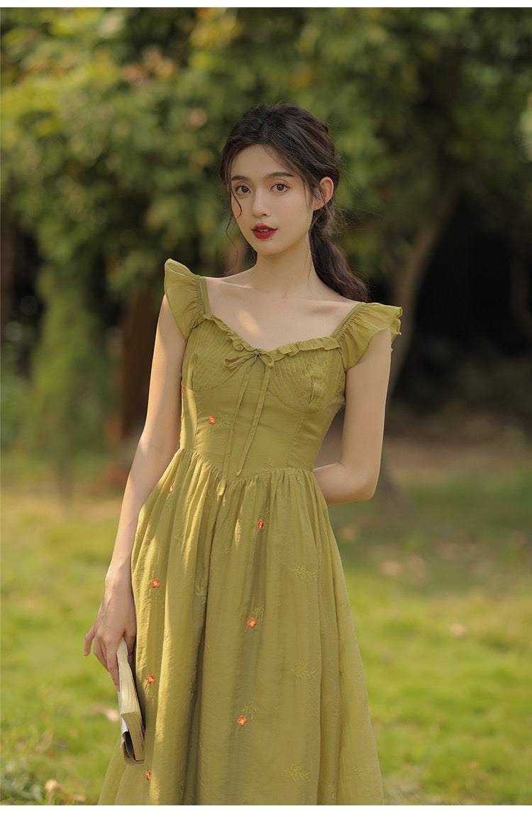 Cottagecore 2 Way Off Shoulder Dress– The Cottagecore