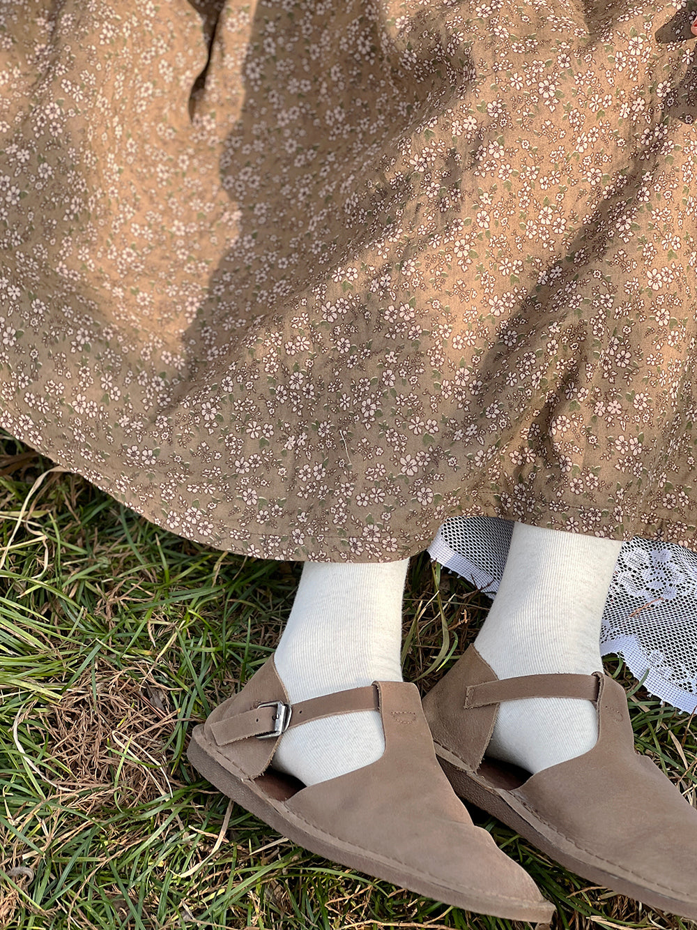 Cotton Farmcore Floral Print Skirt– The Cottagecore