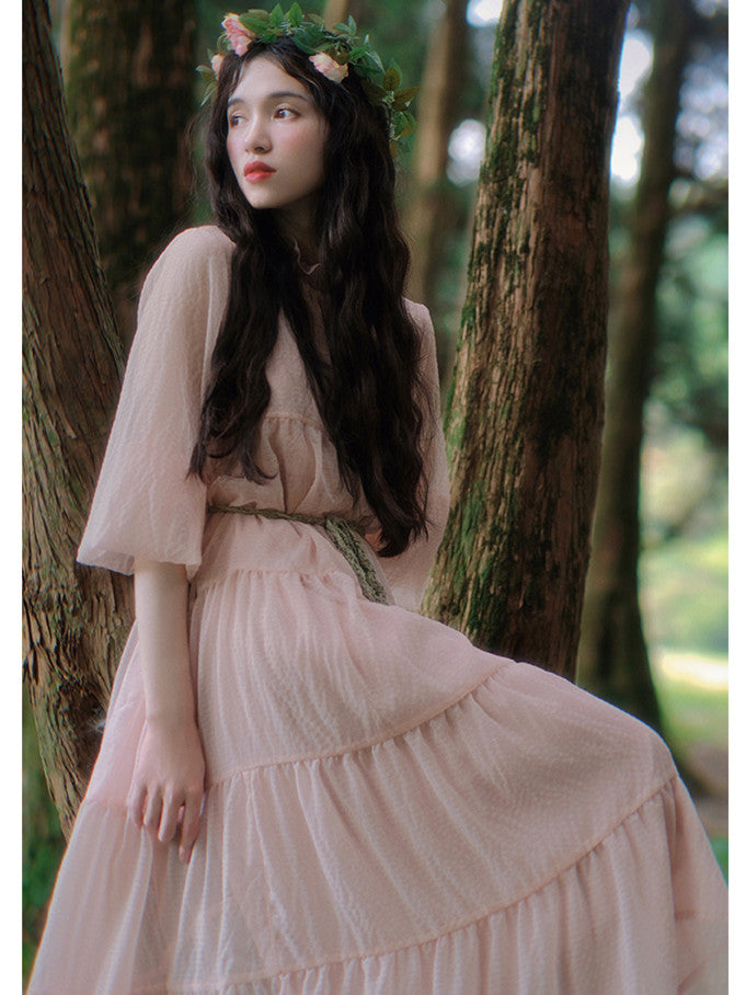 Fairycore Gorgeous Pink Dress– The Cottagecore