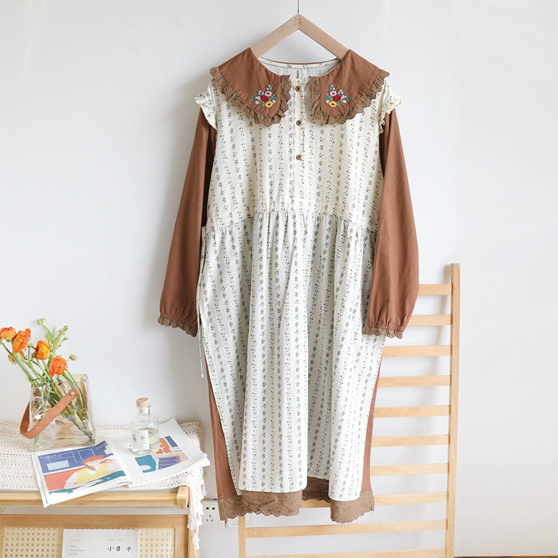 Fake 2pcs Farmcore Dress– The Cottagecore