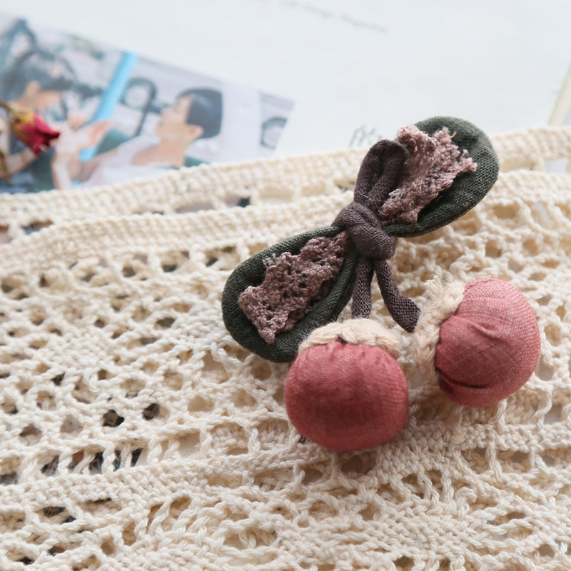 Handmade Cute Cherry Brooch– The Cottagecore